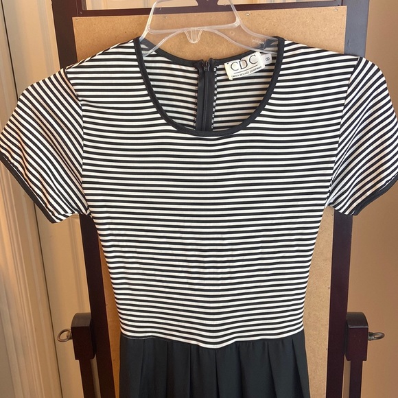 CDC | Pants & Jumpsuits | Cdc Caren Desiree Co Striped Sheer Jumpsuit 8 ...